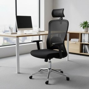 Kancelářská ergonomická židle Neoseat ZENA— černá, nosnost 150 kg