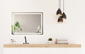 Dotykové zrcadlo s LED osvětlením COLOR 80x60 cm