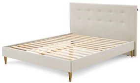 Béžová čalouněná dvoulůžková postel s roštem 180x200 cm Rory – Bobochic Paris
