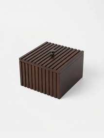 Sinsay - Rýhovaný úložný box s víkem - hnědá