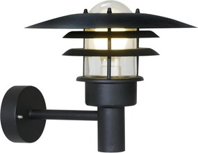 NOR 71411003 Venkovní nástěnné svítidlo Lønstrup 32 1x60W E27 černá čirá - NORDLUX