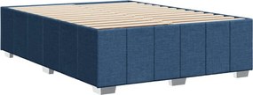 Rám postele bez matrace modrý 140 x 190 cm textil 3284838