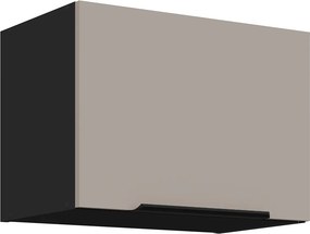 ARIA cb | horní skříňka 50 GU-36 1F výklopná | 50 cm | ANTI FINGERPRINT povrch | černá/béžová
