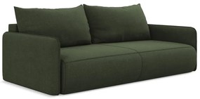 Zelená rozkládací/s úložným prostorem pohovka 216 cm Nanea – Makamii