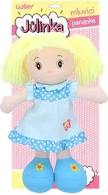 WIKY Panenka Jůlinka / Hadrová, textil / Česky mluví a zpívá / 40 cm /