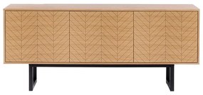 Komoda v dubovém dekoru Woodman Camden Herringbone, 175 x 75 cm