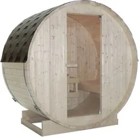 RAKOUSKÝ produkt - Venkovní sudová sauna TROMSÖ M pro 2 osoby 189x 120 x 191,5 cm ( F50120 )