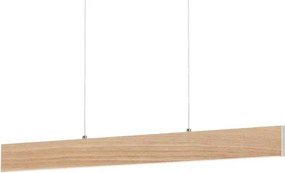 Eglo 39344 - LED Lustr na lanku CLIMENE LED/17W/230V + LED/4,2W dub