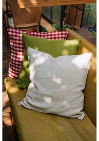 Lněný povlak na polštář 50x50 cm Red Gingham – Linen Tales