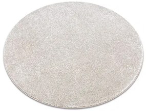 koberec kulatý SAN MIGUEL krémový 031 hladký, Jednotný jedn velikost kruh 150 cm | krásné koberce cz