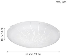 Eglo 96089 - LED stropní svítidlo MARGITTA 1 LED/11W/230V