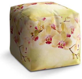 Sablio Taburet Cube Orchidej 2: 40x40x40 cm