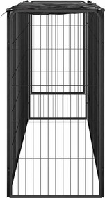 10panelová ohrádka pro psy černá 50 x 100 cm práškovaná ocel 3115948