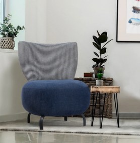 Atelier del Sofa Křeslo Loly - Dark Blue, Tmavá Modrá