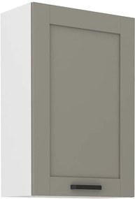 STL 60 cm skříňka horní jednodveřová LUNA (výška 90 cm) Barevné provedení LUNA: Bílá / Jílově šedá