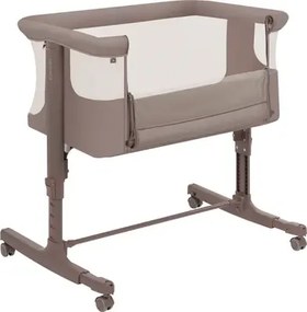 LIONELO Postýlka Aurora 3v1 Beige Taupe / Kovový rám / 4 kolečka s brz
