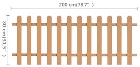 Laťkový plot WPC 200 x 80 cm - Default Title