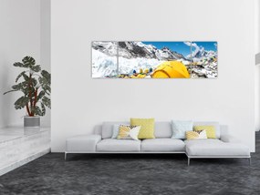 Obraz - Kempování v horách (170x50 cm)