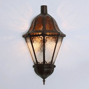 Orientální nástěnná lampa Beluti bílá