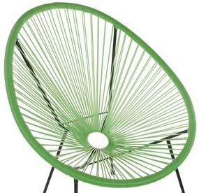 Sada 2 zelených ratanových židlí ACAPULCO II Beliani