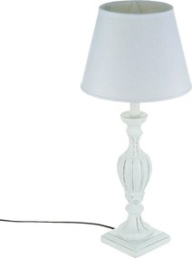 Stolní lampa PATINE BLANC se stínítkem, 55 cm