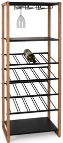 BIZZOTTO Kovový bar ISAAC černý 122 cm 0747295