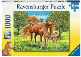 Ravensburger Koně na pastvině / 100 dílků  / od 6 let