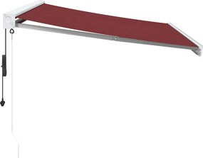Automatická zatahovací markýza burgundská 350 x 250 cm 3215324