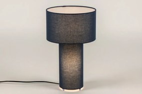 Stolní textilní lampa André Blue