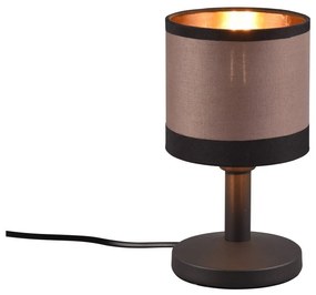 Černo-hnědá stolní lampa (výška 22 cm) Davos – Trio