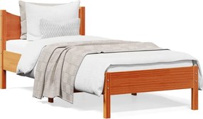 vidaXL Rám postele 75 x 190 cm masivní borové dřevo [844757] Barva: Voskově hnědá