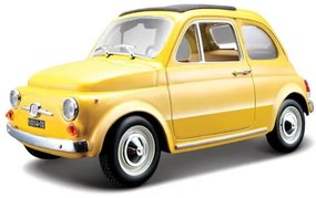Bburago Fiat 500 F 1965 žlutá 1:24