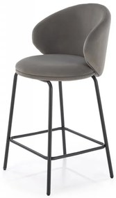 Barová židle- H121- Černá/ Šedá