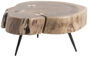 OnaDnes -20% Dřevěný konferenční stolek Kave Home Eider 49 cm