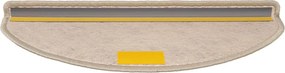 Samolepící nášlapy na schody vzhled sisal 15 ks 65x21x4 cm 326878