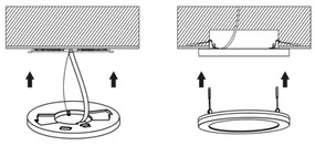 Ecolite WPCB2-18W/CR - LED Panel LEXA LED/6/12/18W/230V černá