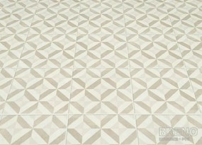Breno PVC FEELINGS Winslow 120L - béžové dlaždice, šíře 100 cm