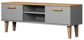 TV stolek DENVER 120 cm šedý/dub hickory