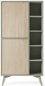 Moderní regál FELICITY 80, zelená / scandi