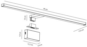 Nordlux - LED Koupelnové osvětlení zrcadla MARLEE LED/11,5W/230V IP44