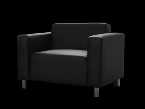 Nejlevnější nábytek Křeslo GIDEON 1, černá ekokůže