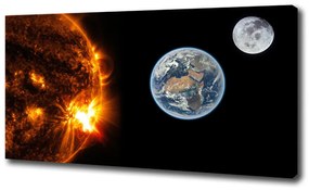 Wallmuralia Foto obraz na plátně Sluneční soustava 100x50
