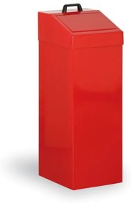 Kovona Kovový odpadkový koš na tříděný odpad, 100 l, červený