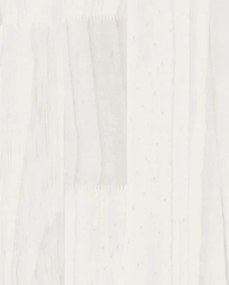 vidaXL Rám postele masivní dřevo 135 x 190 cm Double [3104129] Barva: Bílá