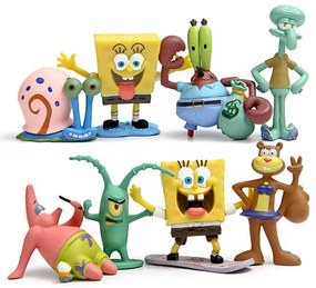 Figurky Spongebob - v sadě po 8 ks