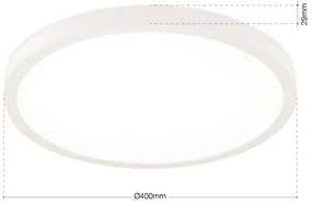 Orion - LED Stm. str. svítidlo DISC LED/30W/230V 2700/3000/4000K pr. 40 cm bílá