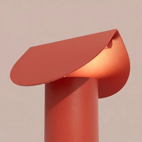 Červená hliníková LED stolní lampa (výška 15 cm) BISCUIT – Thoro