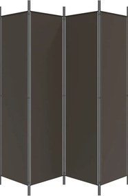 vidaXL 4dílný paraván 200x200 cm textil [350182] Barva: Bílá