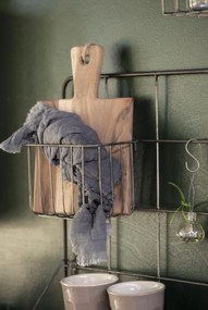 IB LAURSEN Závěsné drátěné košíky Black Iron set 3 ks, černá barva, kov