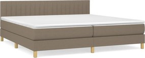 Box spring postel s matrací taupe 200x200 cm textil 3140805